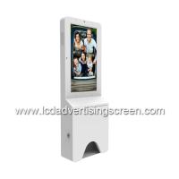 China TFT Type 21.5inch Lcd Android Kiosk With Automatic Hand Sanitizer Dispenser 1 Year Warranty With LAN Port Or Wifi for sale
