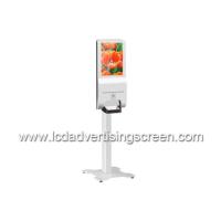 China 21.5 Inch LCD Advertising Screen With Automatic Hand Sanitizer Dispenser Android 7.1 Version for sale