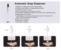 China Gate Access Android LCD Advertising Screen Infrared Temperature Dection With Auto 1300ml Soap Sanitizer Dispenser for sale