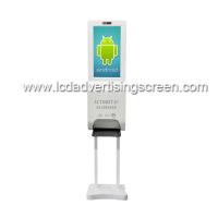 China 1920 * 1080 Resolution Vertical Advertising Screen Wash Hand With Liquid Soap Dispensers for sale