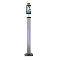 China Gate Access Android LCD Advertising Screen Infrared Temperature Dection With Auto 1300ml Soap Sanitizer Dispenser for sale