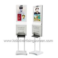 China MG-215IA Floor Standing Advertising Display With Human Body IR Thermometer Temperature Instruments for sale