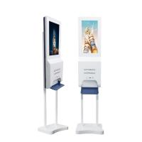 China Metal Case LCD Advertising Screen Soap Automatic Disinfectant Spray CE FCC for sale