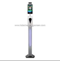 China Android 5.1 Stand Height 110cm Face Recognition Infrared Thermometer for sale