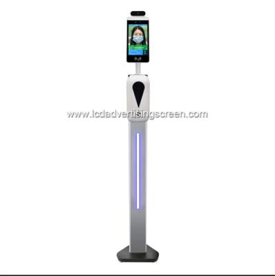 China Android 5.1 Stand Height 110cm Face Recognition Infrared Thermometer for sale