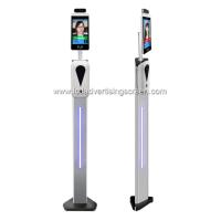 China Android 5.1 Stand Height 110cm Face Recognition Infrared Thermometer for sale