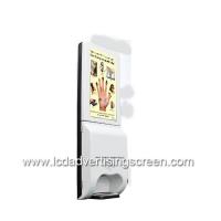 China AC 110V - 240V 21.5 Inch LCD Advertising Screen Resolution 1080 * 1920 With Automatic Hand Sanitizer Dispenser for sale