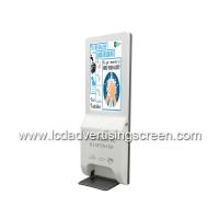 China TFT Type 21.5inch Lcd Android Kiosk With Automatic Hand Sanitizer Dispenser 1 Year Warranty With LAN Port Or Wifi for sale
