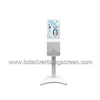 China 21.5 Inch LCD Advertising Screen With Automatic Hand Sanitizer Dispenser Android 7.1 Version for sale