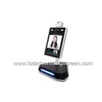 China Floor Stand Or Desktop 8 Inch Android LCD Advertising Screen Temperature Detector With Led Light One Year Warranty for sale