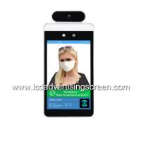 China 8 Inch Face Recognition human body Temperature Measurement Detector With Floor Stand Base with door access system for sale