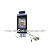 China 8 Inch Face Recognition human body Temperature Measurement Detector With Floor Stand Base with door access system for sale