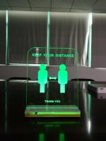 China Transparent Table Stand Acrylic 28 * 22cm Led Word Sign for sale