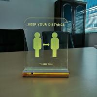 China Acrylic Response Time 5ms LED Warning Sign for sale