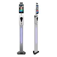 China Hands Washing Display Color 16.7M Face Recognition Infrared Thermometer for sale
