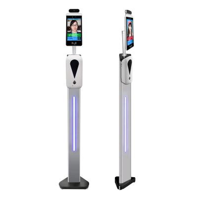 China Hands Washing Display Color 16.7M Face Recognition Infrared Thermometer for sale