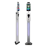China Hands Washing Display Color 16.7M Face Recognition Infrared Thermometer for sale