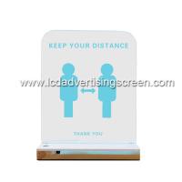 China Floor Stand Battery Acrylic Length 20cm Illuminated Led Sign for sale
