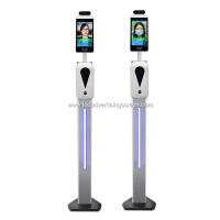 China Hands Washing Display Color 16.7M Face Recognition Infrared Thermometer for sale