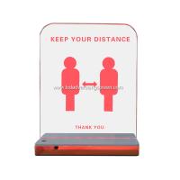 China Acrylic Response Time 5ms LED Warning Sign for sale