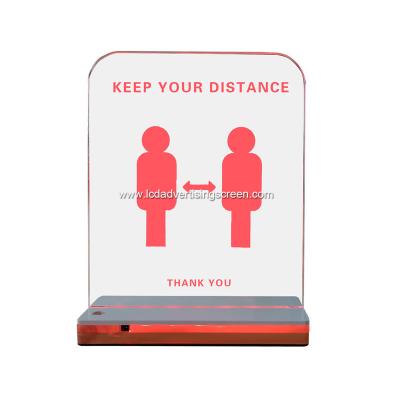 China Acrylic Response Time 5ms LED Warning Sign for sale