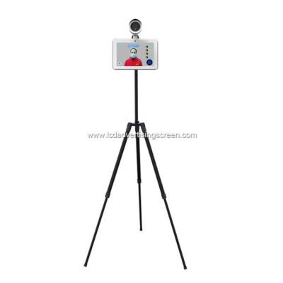 China Face Recognition 450cd/M2 Lcd Infrared Thermometer for sale