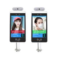 China Face Recognition 450cd/M2 Lcd Infrared Thermometer for sale