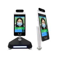 China Desk Mounted F2.4 Aperture Face Recognition Infrared Thermometer for sale