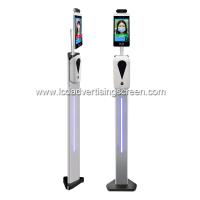 China Hotels Washing Dispenser Face Recognition Infrared Thermometer for sale
