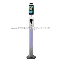 China Hotels Washing Dispenser Face Recognition Infrared Thermometer for sale