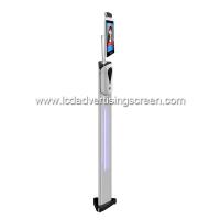 China Hotels Washing Dispenser Face Recognition Infrared Thermometer for sale