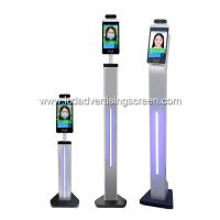 China 8 Inch IPS Face Recognition Infrared Thermometer for sale