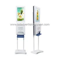 China Foam Soap Dispenser 21.5 FHL Standing LCD Advertising Display for sale