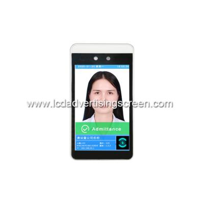 China Wall Mounted LCD Infrared Face Recognition Thermometer for sale
