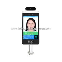 China Wall Mounted LCD Infrared Face Recognition Thermometer for sale