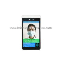 China Wall Mounted LCD Infrared Face Recognition Thermometer for sale