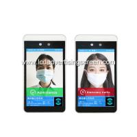 China Wall Mounted LCD Infrared Face Recognition Thermometer for sale