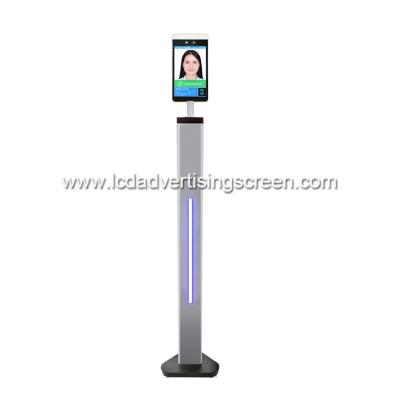 China 8 Inch IPS Face Recognition Infrared Thermometer for sale