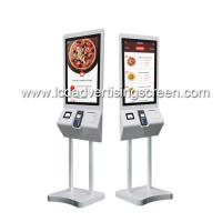 China Touch Screen Self Service 300cd 32 Inch Floor Digital Signage for sale
