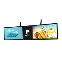 China Wall Mount Horizontal Tempered Glass LCD Advertising Screen for sale