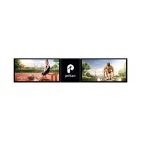 China Wall Mount Horizontal Tempered Glass LCD Advertising Screen for sale