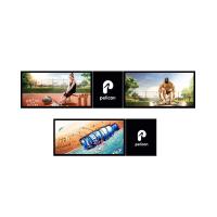 China Wall Mount Horizontal Tempered Glass LCD Advertising Screen for sale