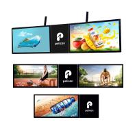 China Wall Mount Horizontal Tempered Glass LCD Advertising Screen for sale