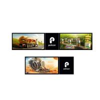 China 1920*1080 55 Inch 240v 500nits LCD Advertising Screen for sale