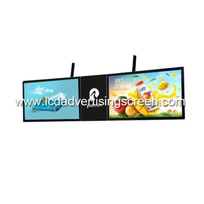 China 43inch Lcd Advertising Double Screen With Ceiling Mount Type Android Version With Tv Signal for sale