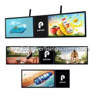 China 43inch Lcd Advertising Double Screen With Ceiling Mount Type Android Version With Tv Signal for sale