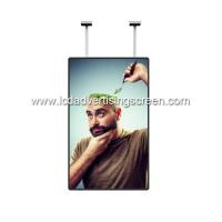 China Ceiling Mounted Ultra Slim One Side LCD Advertising Screen for sale