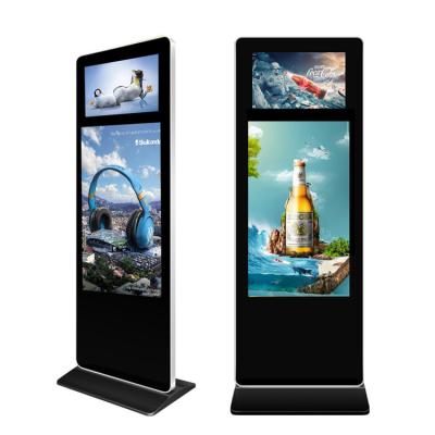 China Indoor Dual Screen Standing LCD Advertising Display for sale