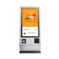 China 24inch Table LCD Capacitive Touch Screen Desktop Self Service Kiosk POS Payment Terminal Machine For Ordering Fast Food for sale