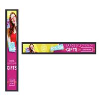 China Aluminum Frame 24 Inch Stretched Bar LCD Display With WiFi Monitor Version for sale